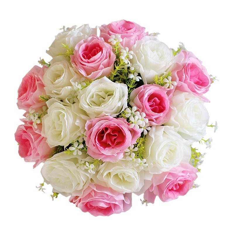Jual Buket mawar bunga buatan hiasan bunga sutra pernikahan kelas atas ...