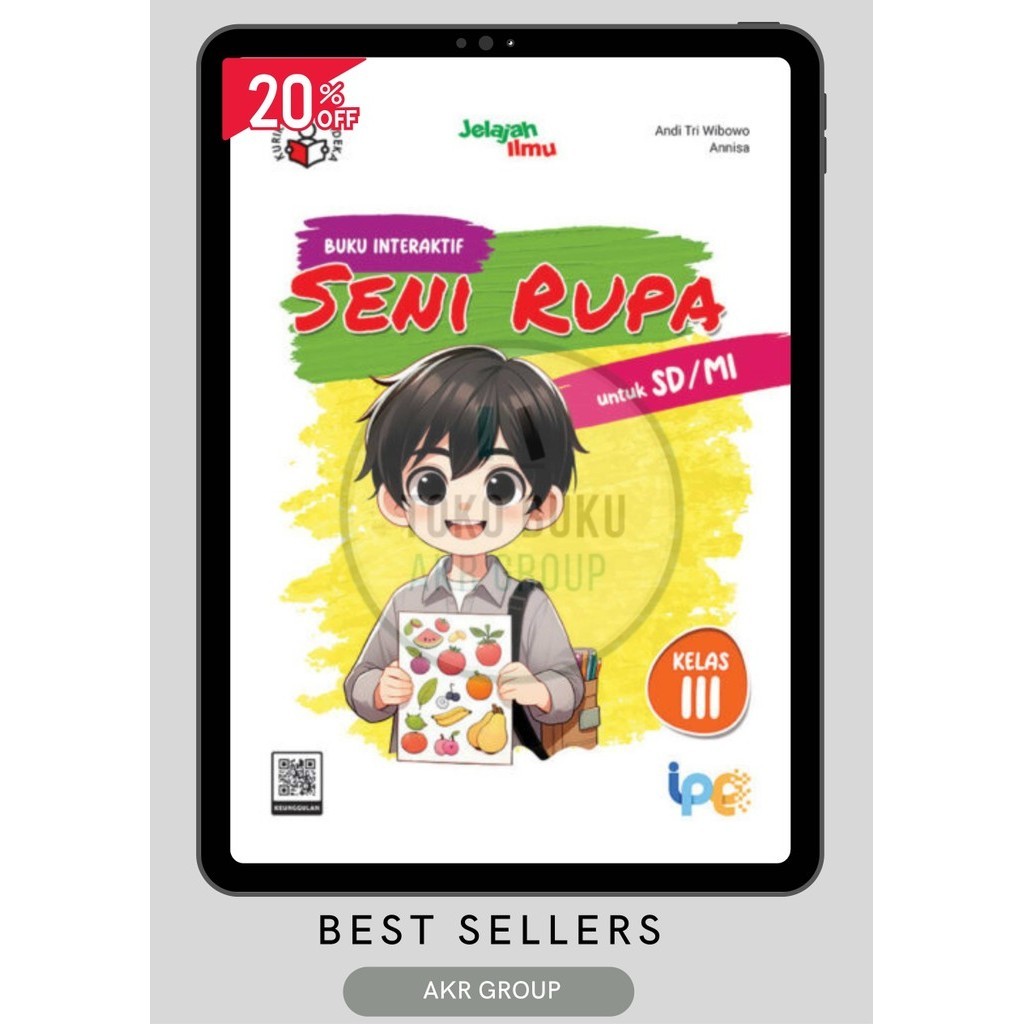 Jual Buku Paket Interaktif Seni Rupa Kelas 3/III SD/MI Kurikulum Merdeka Intan pariwara Tahun ...