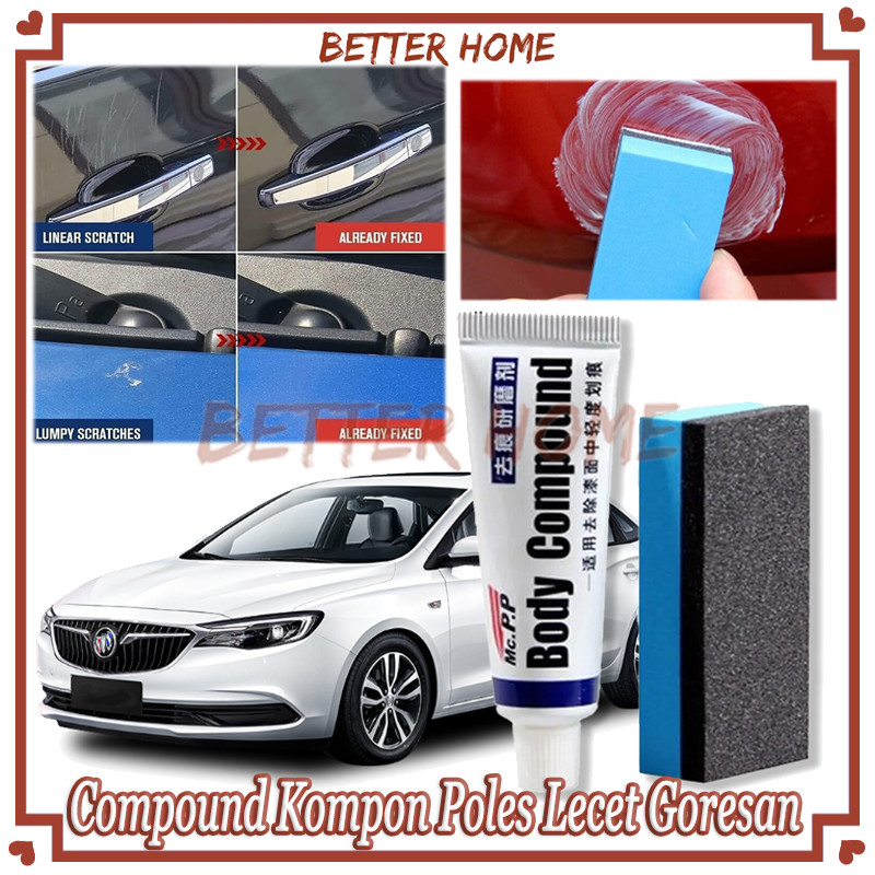 Jual Compound Kompon Poles Lecet Goresan/Body Compound Wax Car/Krim ...