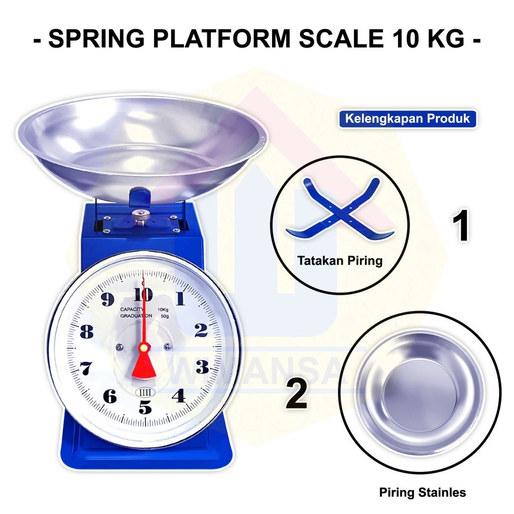 Jual SPRING PLATFORM SCALE 10 KG - TIMBANGAN BUAH | Shopee Indonesia