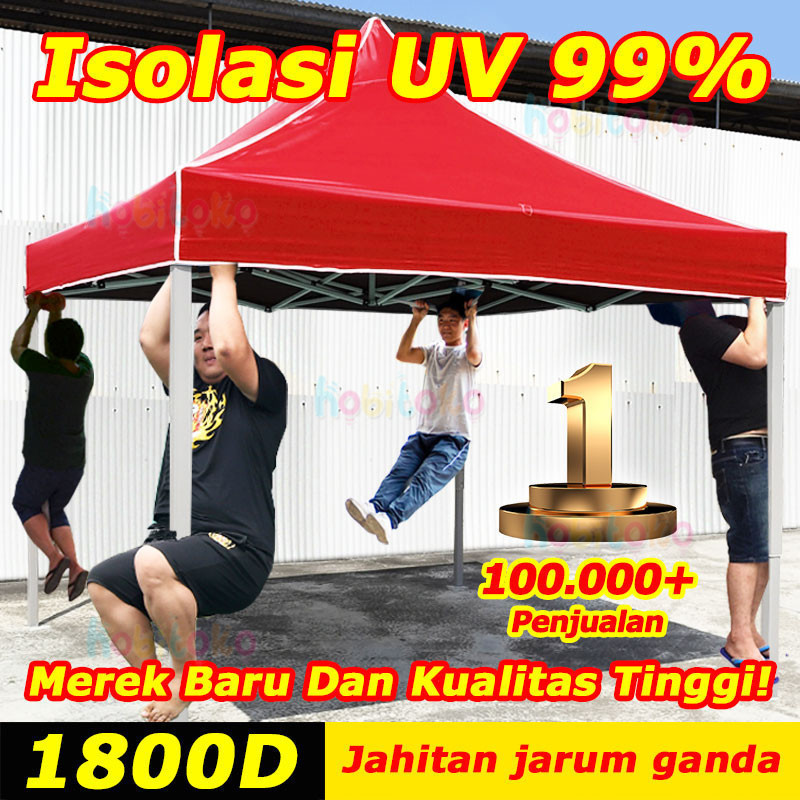 Jual Tenda Lipat Outdoor Full Set Tenda Pasar Dinding Mika/Polos ...
