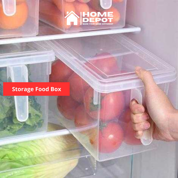 Jual Kontainer Box Kulkas Plastik Transparan Bening Serbaguna Makanan ...