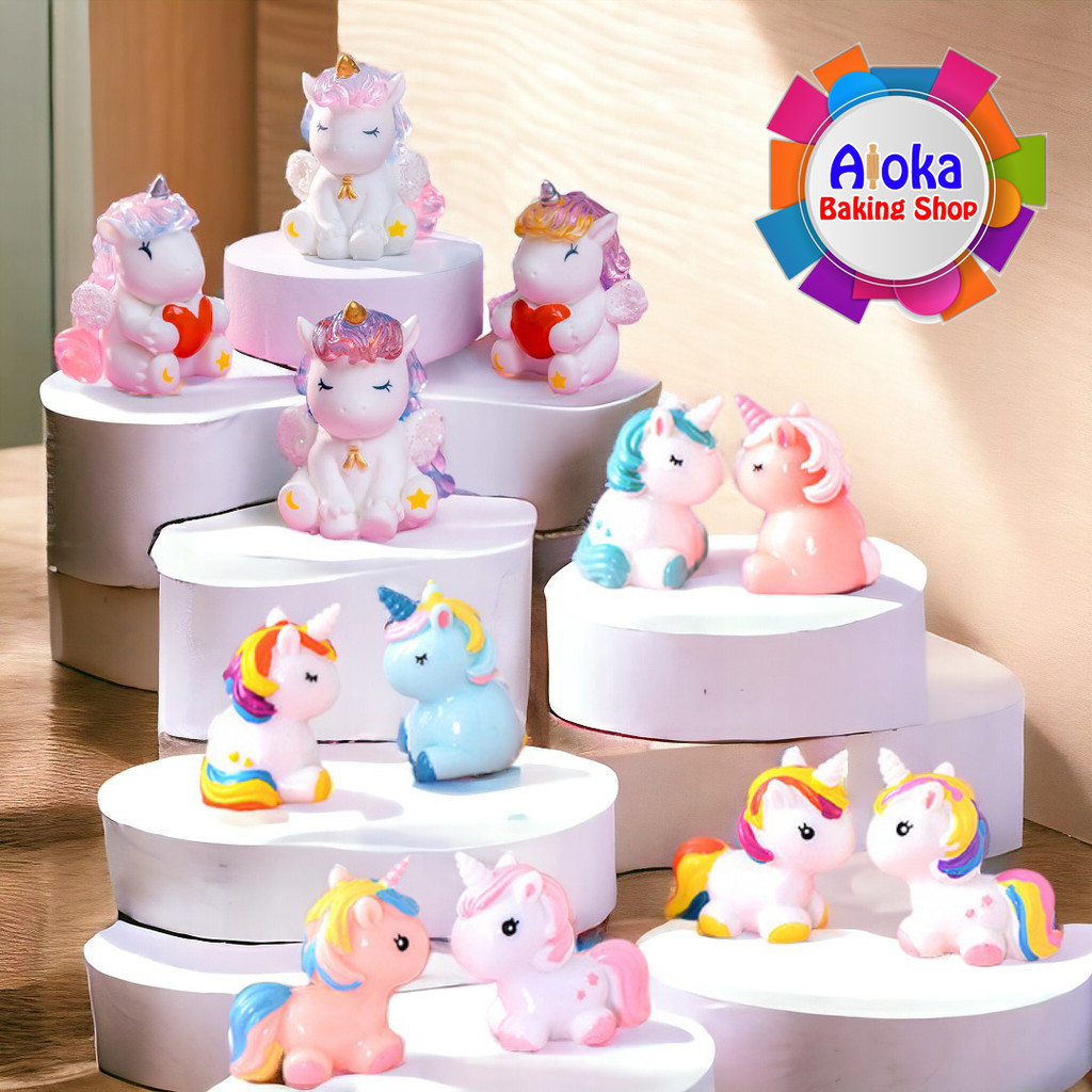Jual Topper Miniatur Unicorn Lucu Kuda Hiasan Ulang Tahun | Shopee ...