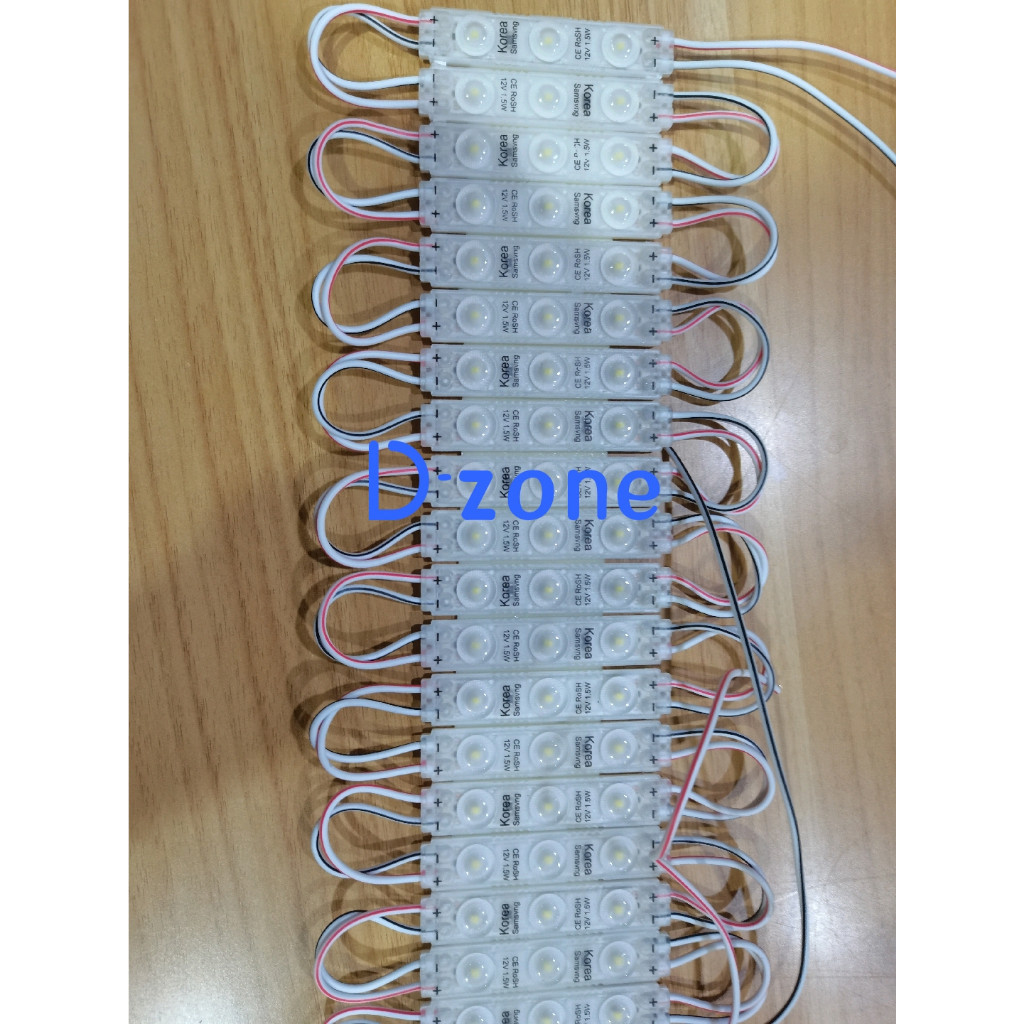 Jual Lampu modul led 2835 12v 3mata/led module neon box led 1.5w | Shopee Indonesia