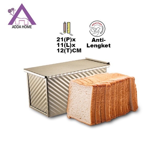 Jual Loyang Kue Roti Panjang Dengan Penutup Premium Bread Mould Tray ...