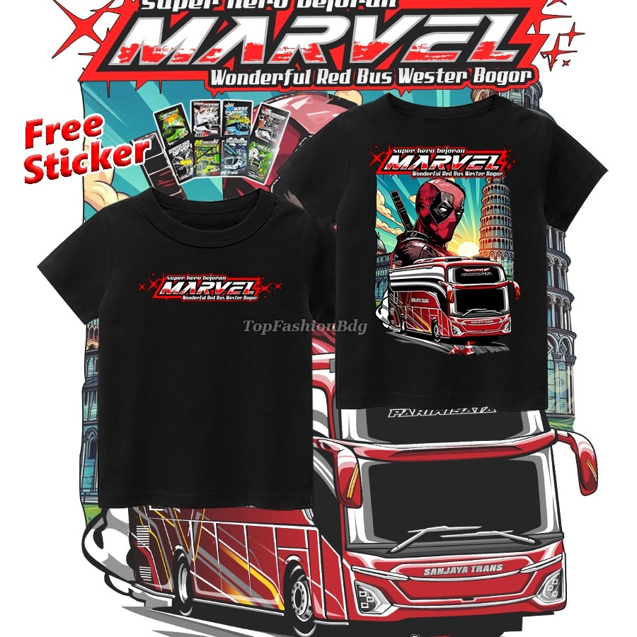 Jual Baju Anak Bus MARVEL JETBUS 5 Vektor Bus Mania Depan Belakang Kaos Anak Laki-Laki | Shopee ...