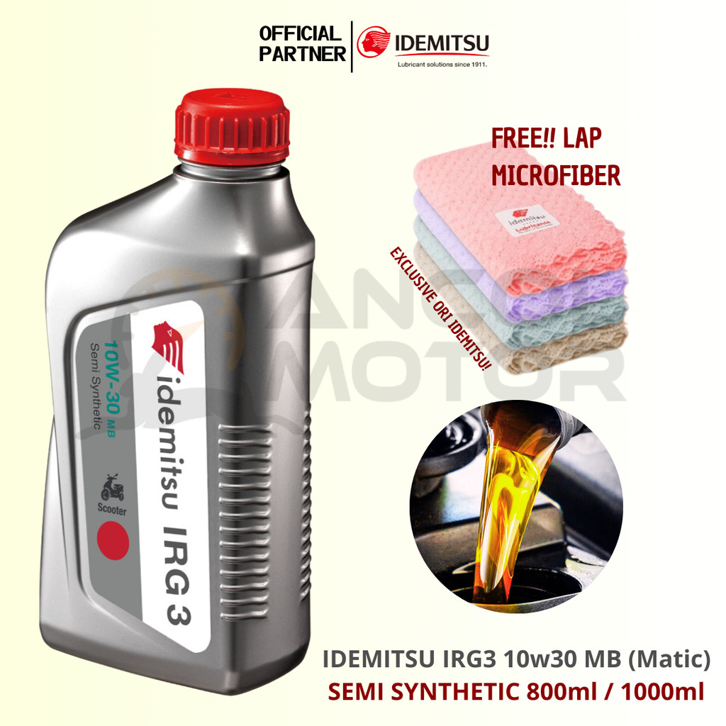 Jual IDEMITSU IRG3 Matic 10w30 MB 4T Synthetic Oli Mesin Motor Matik ...