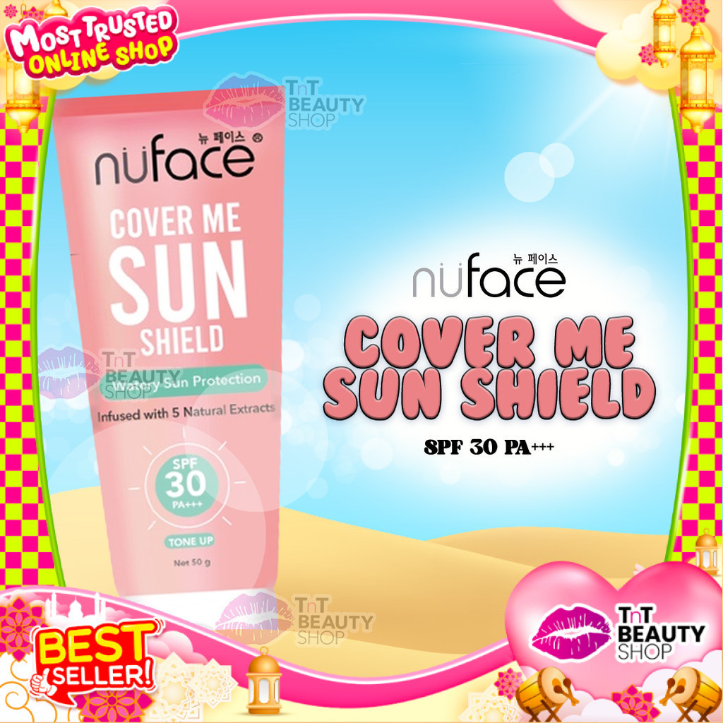 Jual Nuface Cover Me Sun Shield Tone Up SPF 30 PA+++ Nu face Sun ...