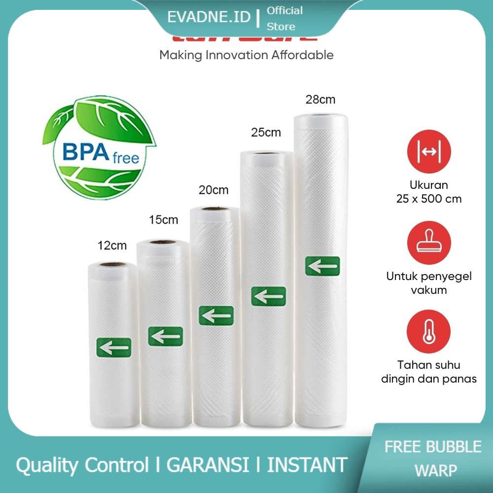 Jual Plastik Vacuum Sealer Emboss Vacuum Roll for Sous Vide Cooking ...