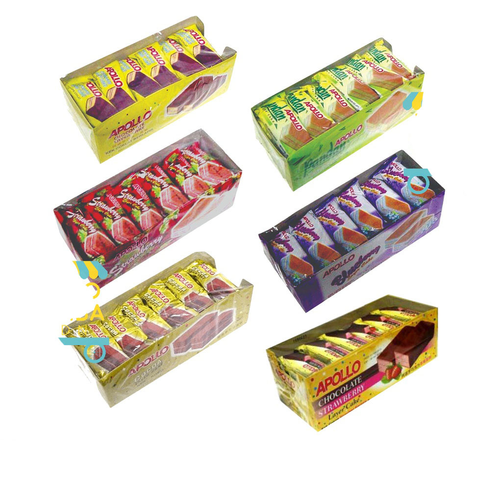 Jual Apollo Layer Cake Bolu Lapis Coklat Pandan Blueberry Strawberry ...