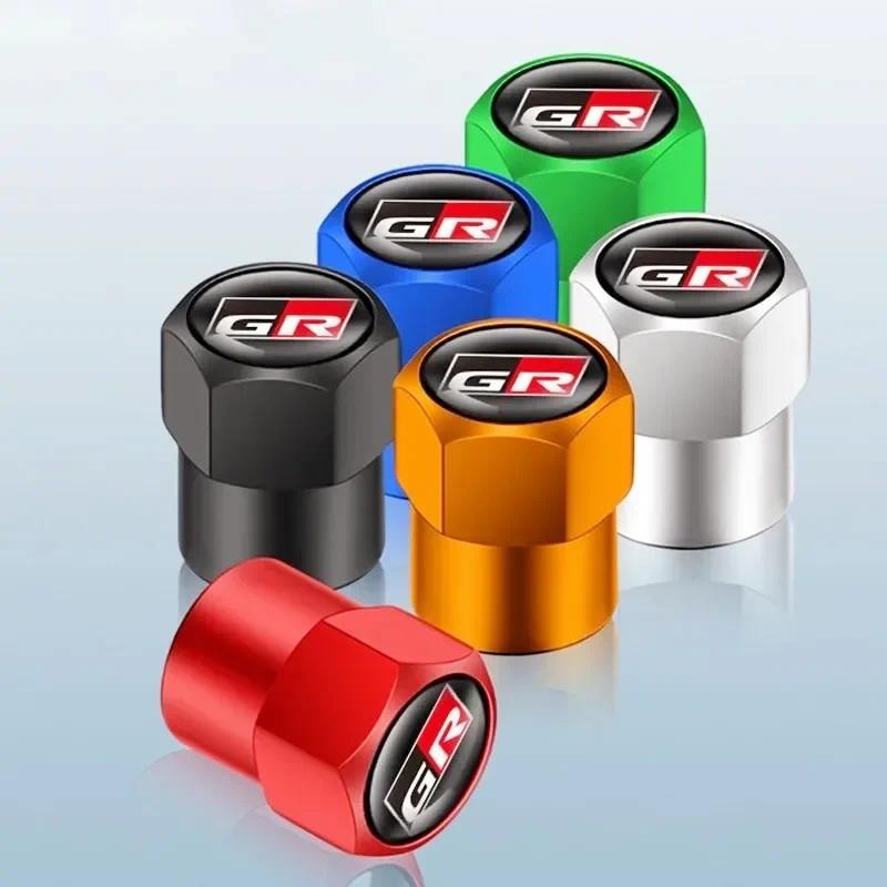 Jual 4Pcs GR Sport Logo Car Wheel Tire Stem Air Valve Caps Covers For ...