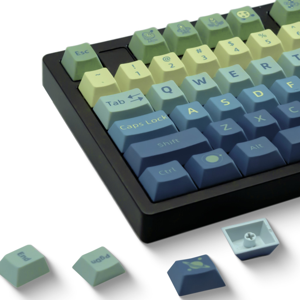 Jual XVX Outer Space Theme Blue Gradient Keycap PBT erry Profile ...