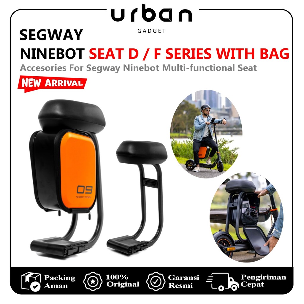 Jual Segway Ninebot KickScooter F/D Series New Seat Multi-functional ...