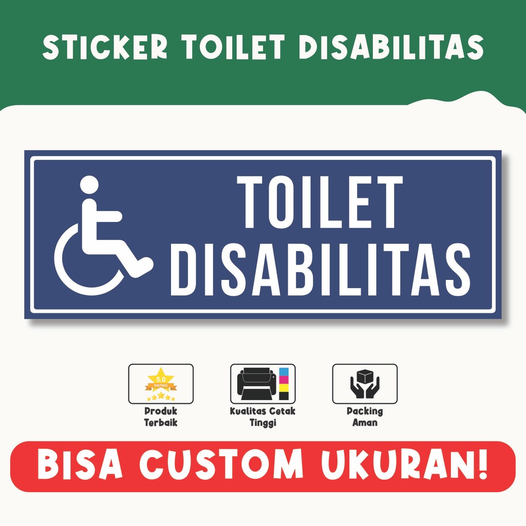 Jual Sticker Toilet Disabilitas – Penanda Fasilitas Ramah Difabel, Material Vinyl Berkualitas ...