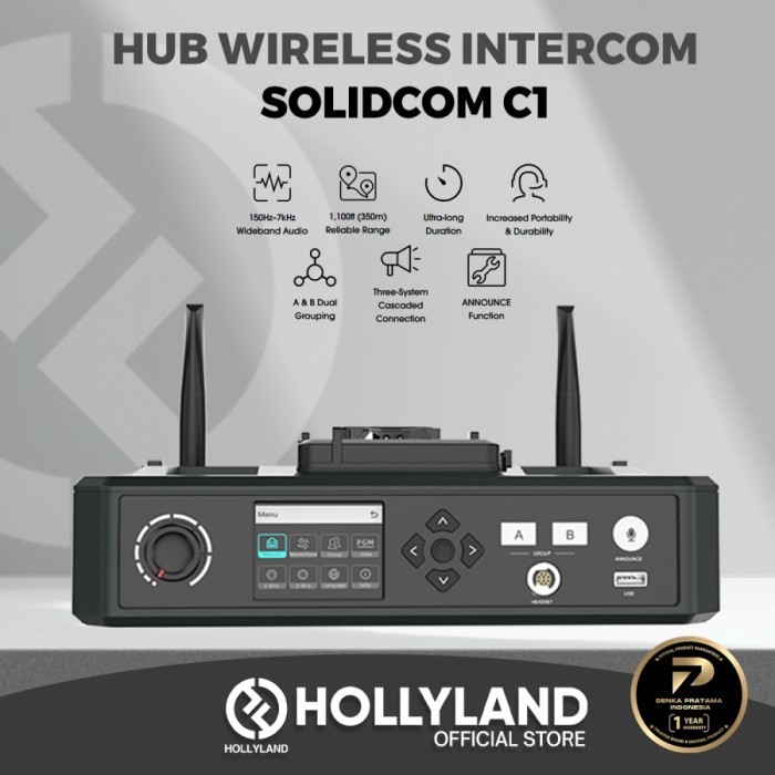Jual Hollyland Solidcom C1 HUB Base Station Wireless Intercom Headset ...