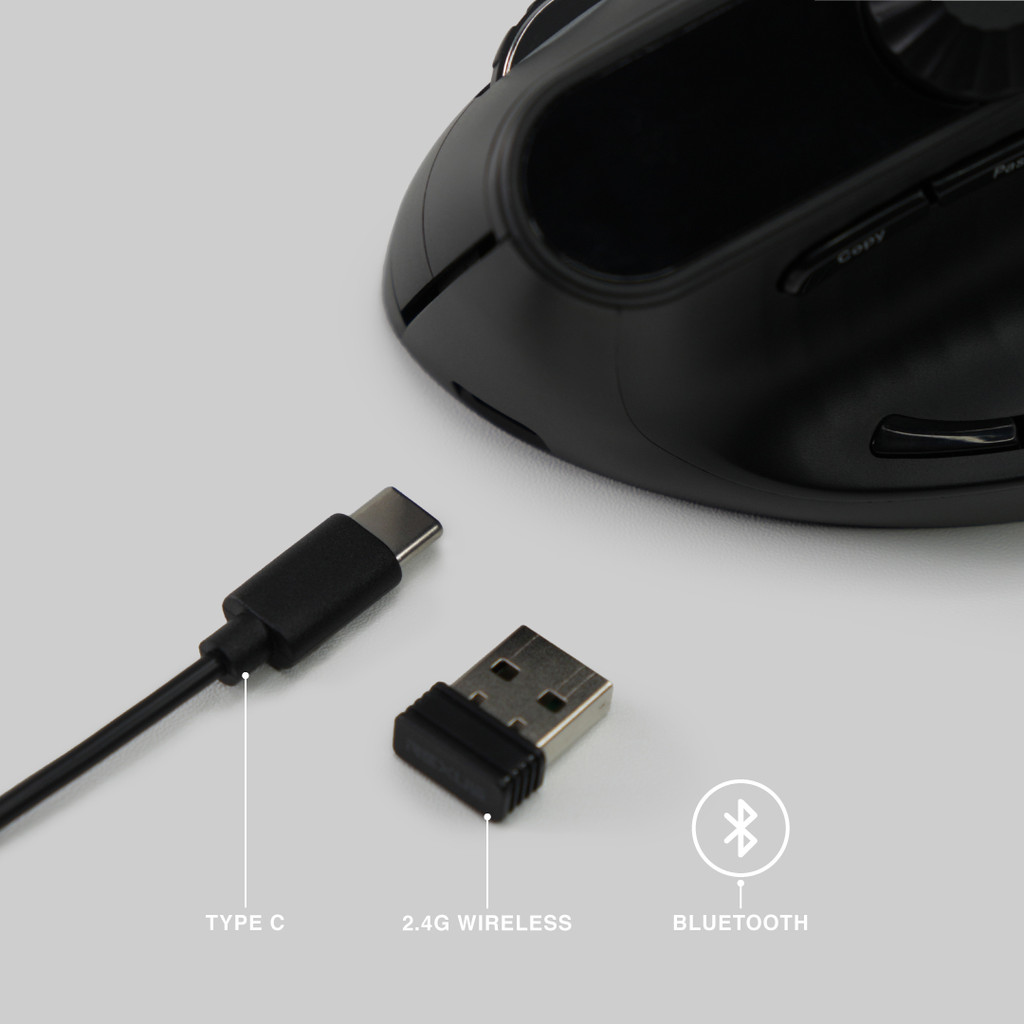 Jual Rexus Clif Pro QV280 Mouse Office Ergonomic Vertical Wireless ...