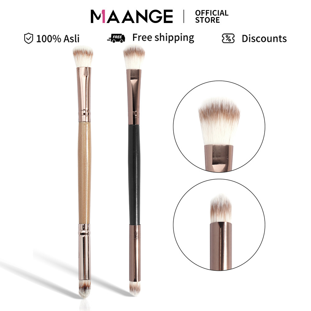 Jual MAANGE Eyeshadow Makeup Brush Multi-use Dual-ended Kuas Eyeshadow ...