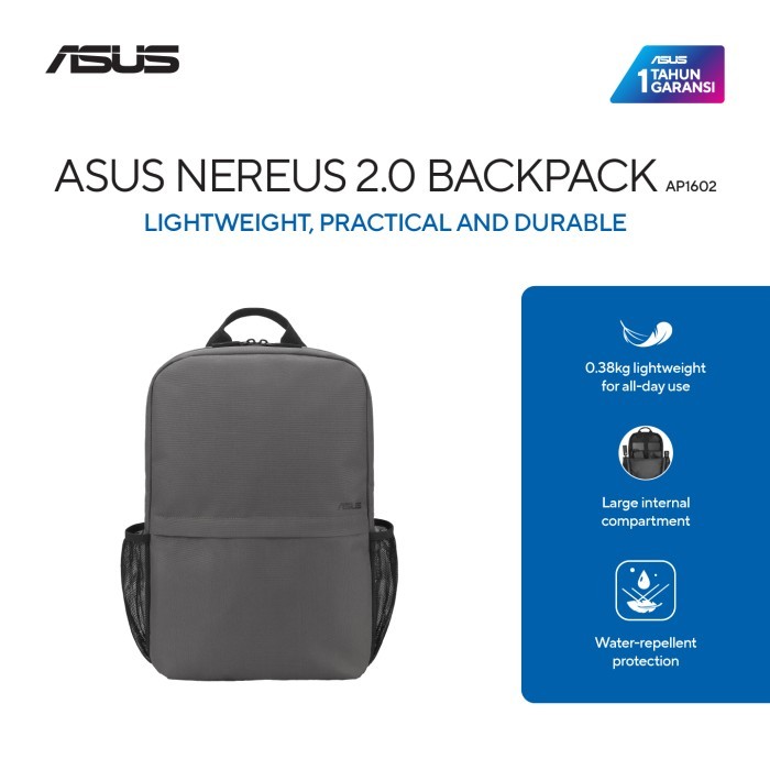 Jual ASUS NEREUS 2.0 Backpack AP1602 | Shopee Indonesia