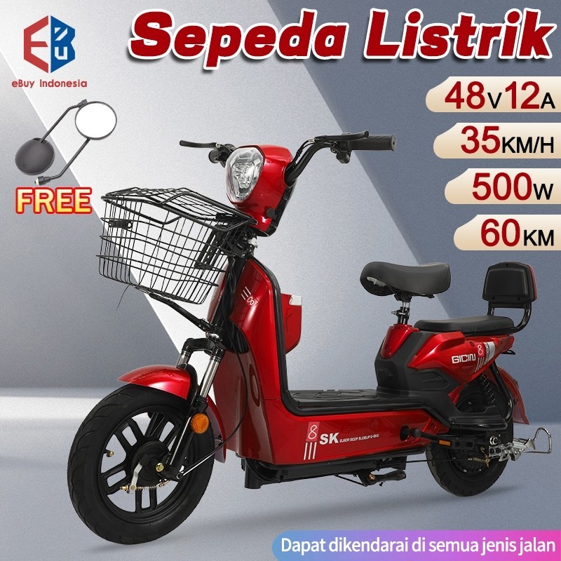 Jual Sepeda Listrik/48V 20A/Sepeda Listrik Dewasa / Sepeda Motor ...