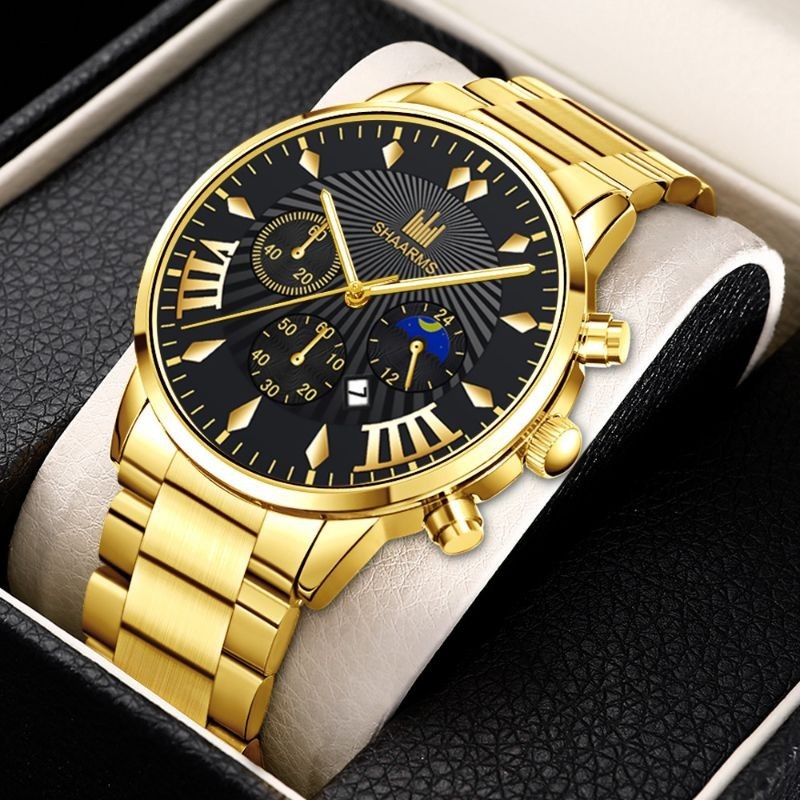 Jual Jam Tangan Pria Anti Air Original Sharms Arloji Cowok Besi ...