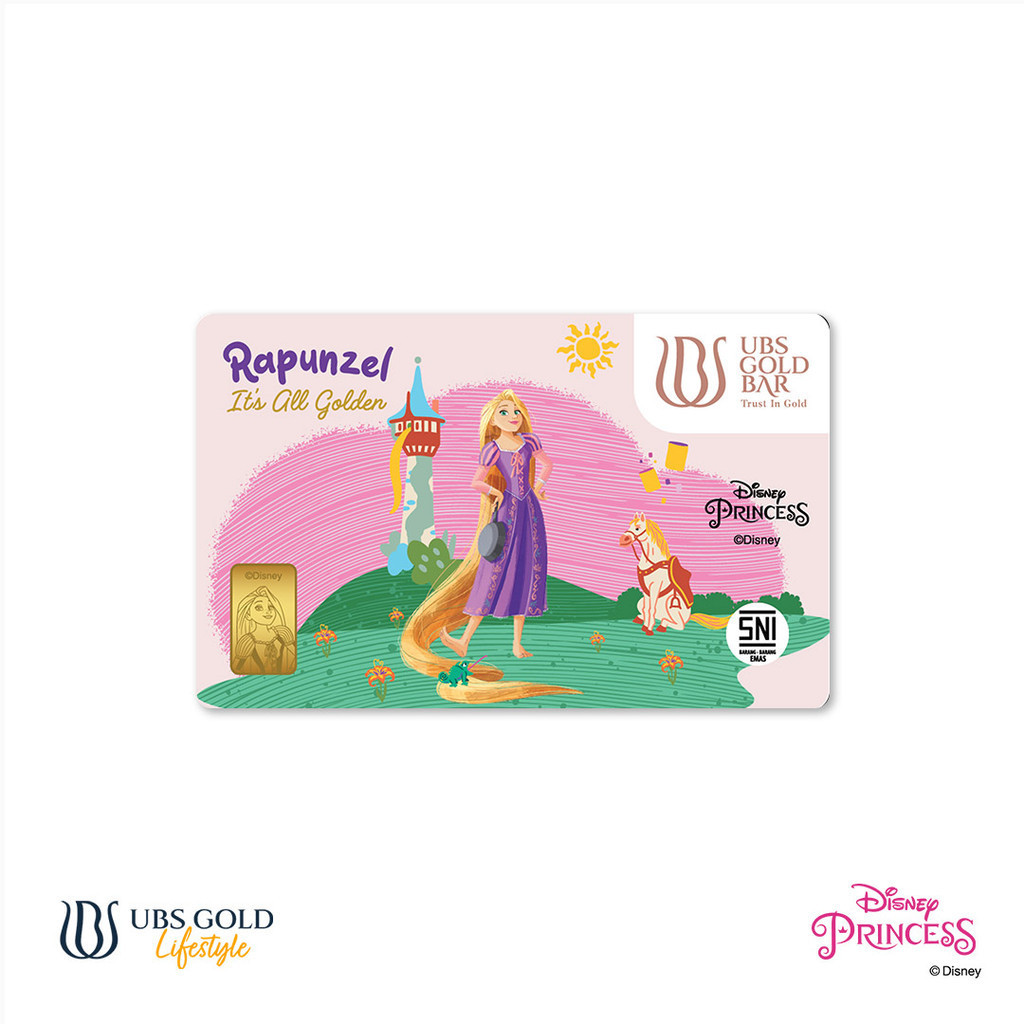 Jual UBS Gold Logam Mulia Disney Princess Rapunzel 1 Gr | Shopee Indonesia