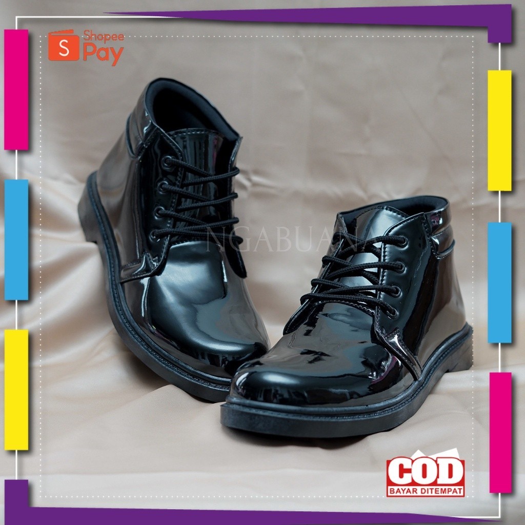 Jual UKURAN SIZE 37 38 39 40 41 42 43 44 45 / Sepatu PDH Tali 4 Jatah ...