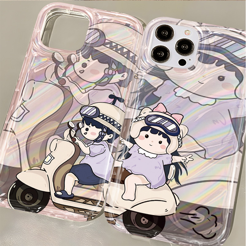 Jual Couple motorcycle boy girl Radium Shooter case Vivo Y01 Y12s/Y12a ...