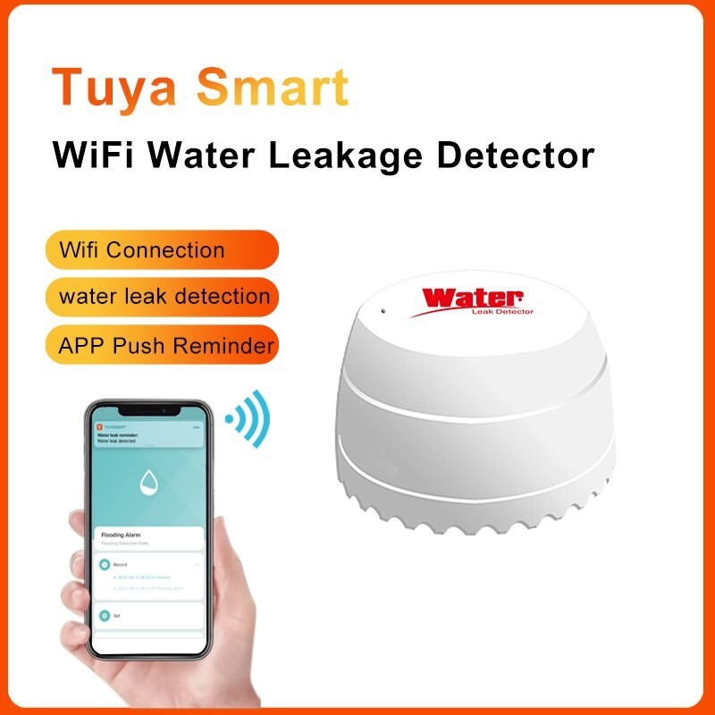 Jual WiFi Water Leak Detector Water Flood Sensor Smart Life APP Remote ...