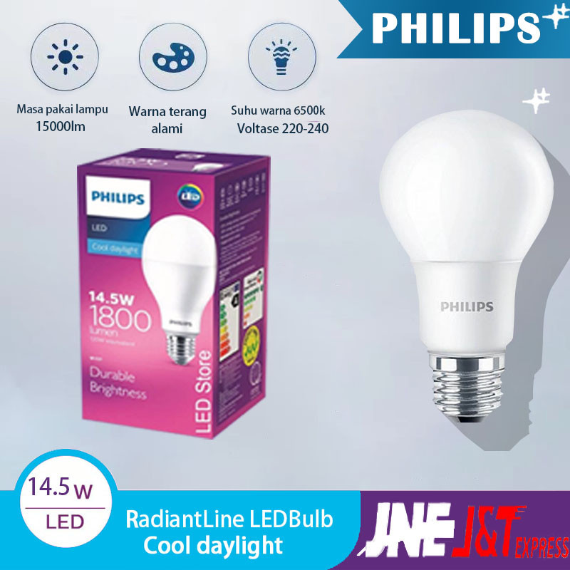 Jual Lampu LED Philips 6W 7w 5W Lampu led rumah Led Bulb 7 Watt 6500K ...