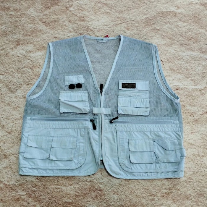 Jual vest jaring SELECTED COLLECTION multi pocket rompi mancing size ...