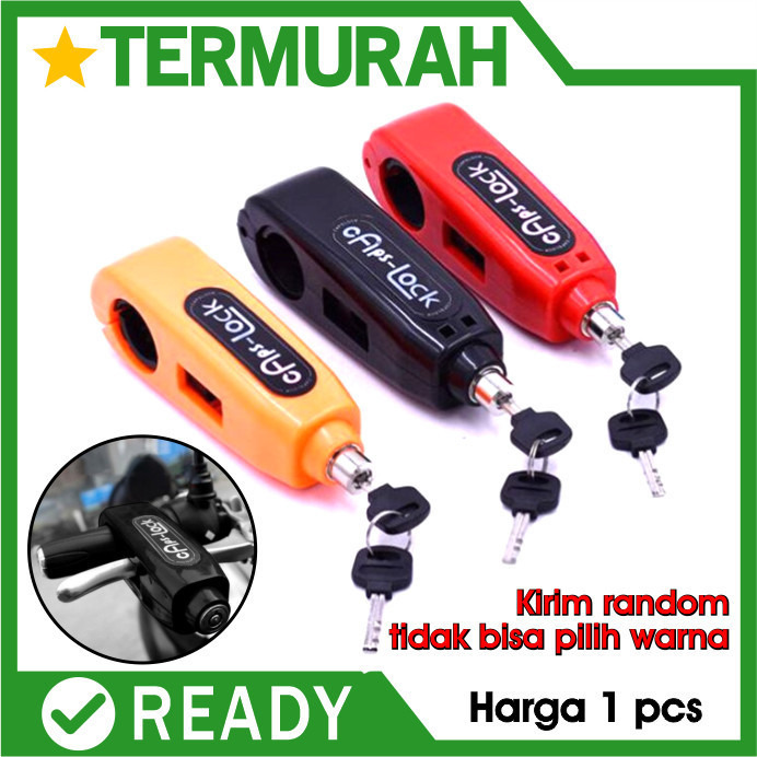 Jual grip lock caps lock KUNCI STANG PENGAMAN REM TANGAN GEMBOK ANTI ...