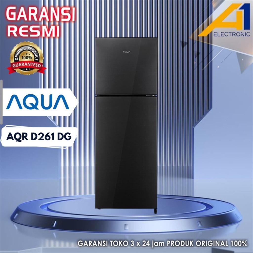 Jual Kulkas AQUA AQRD261 / AQR-D261 DG / AQRD 261 DG , 2 Pintu 203 L | Shopee Indonesia