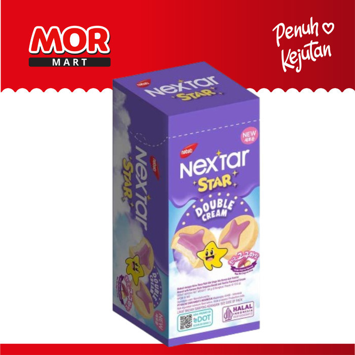 Jual NEXTAR Star Double Cream Cookies Goguma Flavoured 84gr | Shopee ...
