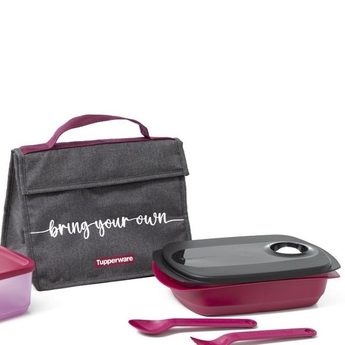 Jual Kotak bekal makan Tupperware byo lunch box set | Shopee Indonesia