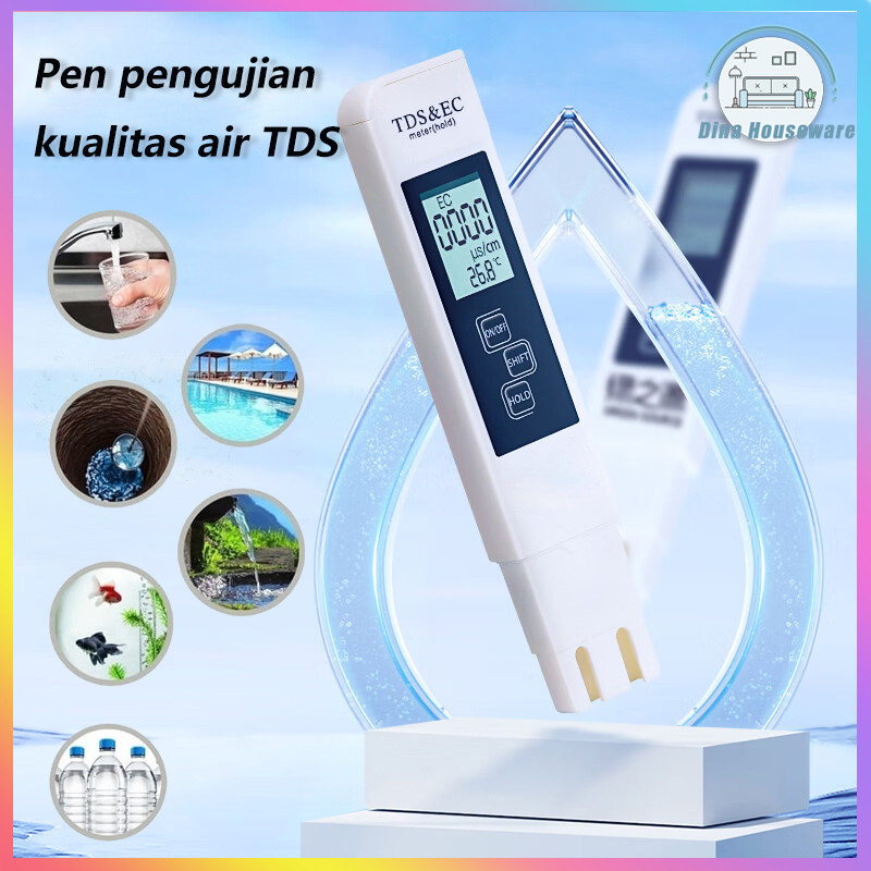 Jual TDS /EC Meter Air Minum Hidroponik Tanaman PPM Alat Ukur Kualitas Air | Shopee Indonesia