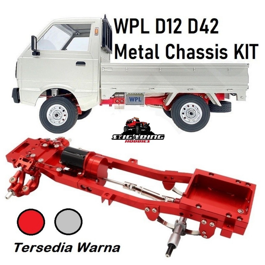 Jual Metal Upgrade WPL D12 Kit Full Set with Motor 370 RC Car 1/10 | Shopee Indonesia