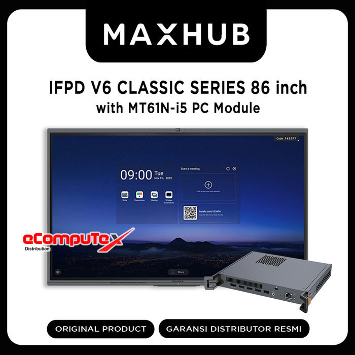 Jual MAXHUB IFP Display Smart Board 86 Inch - V6 CLASSIC C8630 - TKDN ...