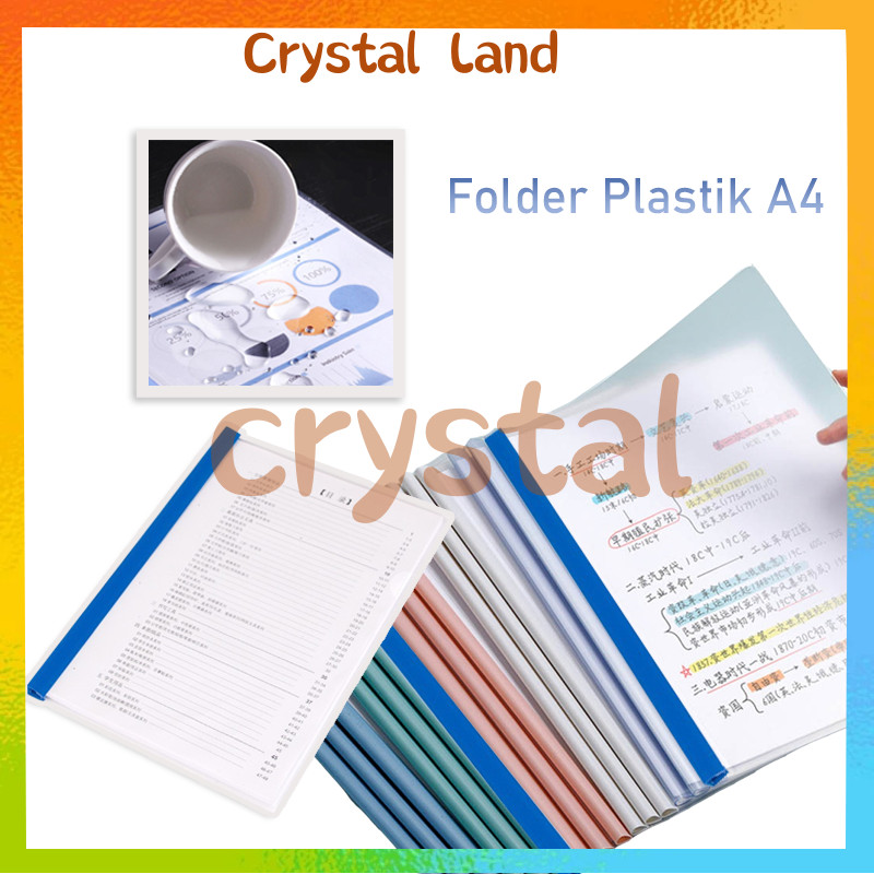 Jual A4 Sliding Report File Folder / Putih Bening File Folder Plastik ...