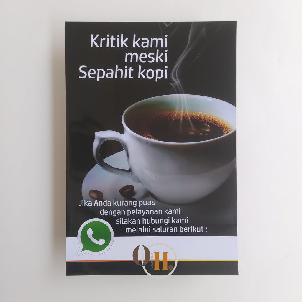 Jual Poster kritik kami meski sepahit kopi - Poster kritik dan saran ...