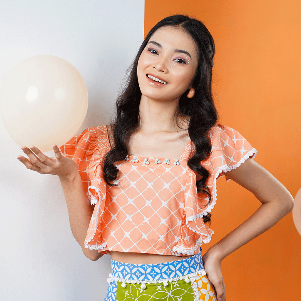 Jual Batik ENOM - Nona & Windu - Outer Batik Set Wanita Modern - Pijar ...