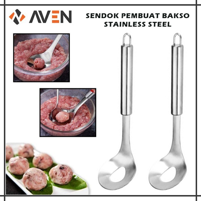 Jual AVEN Sendok Cetakan Bakso Stainless Pembuat Pentol Baso Anti ...