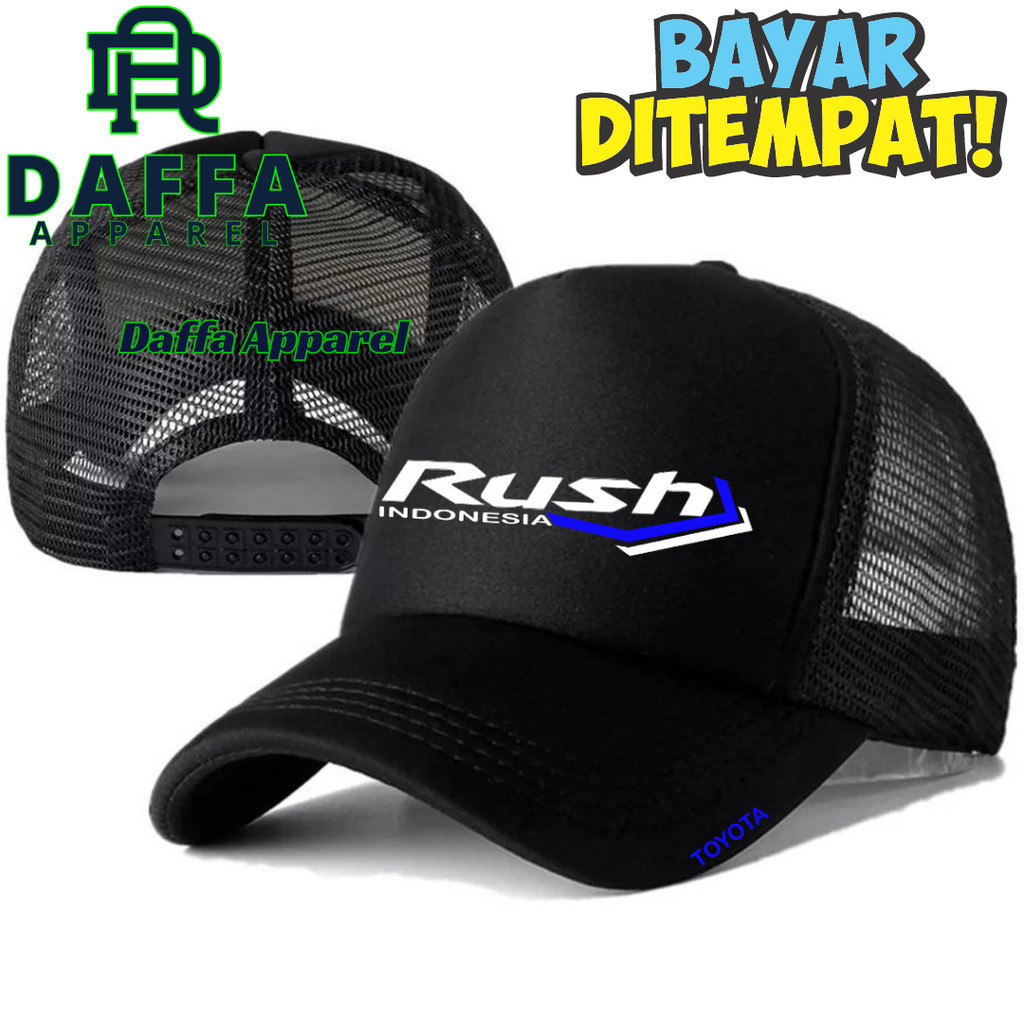 Jual Daffa Apparel Topi Trucker TOYOTA RUSH - Topi Distro TOYOTA RUSH ...