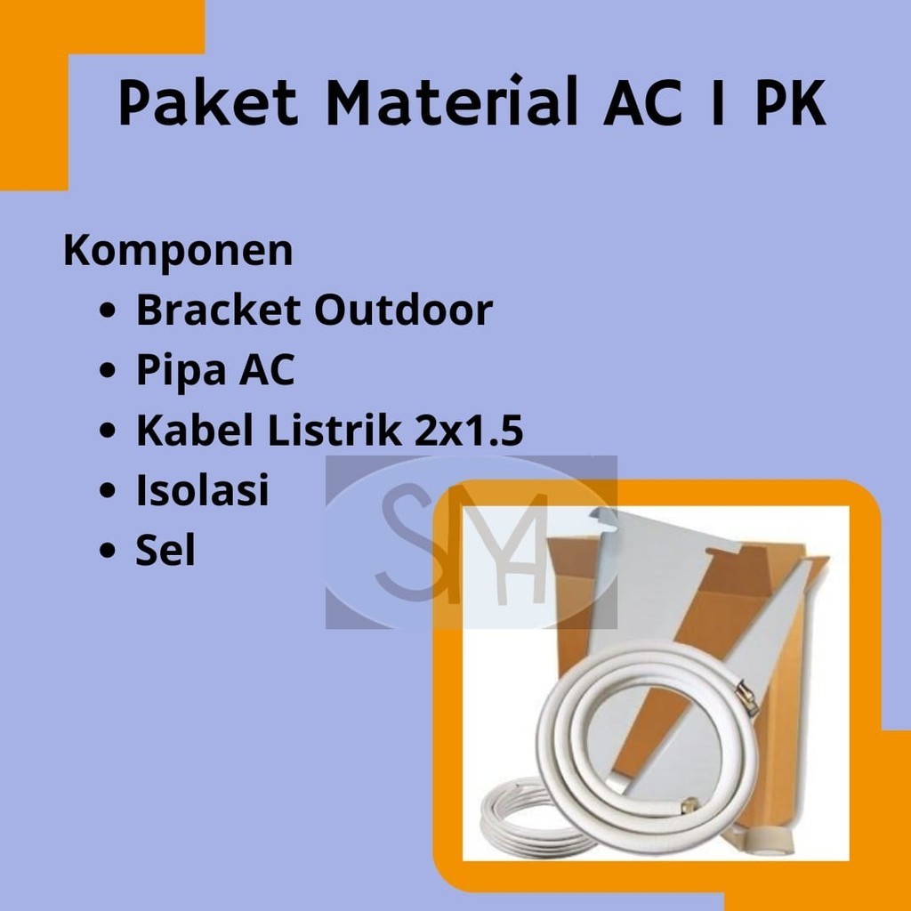 Jual Paket Material AC 1 PK 3 Meter Pipa, Kabel, dan Breket AC | Shopee ...