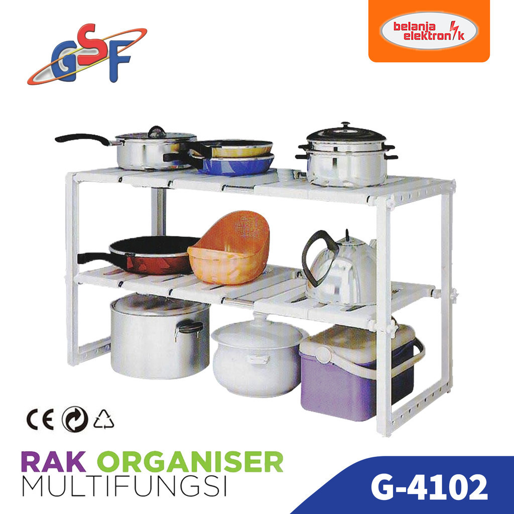 Jual GSF RAK ORGANIZER MULTIFUNGSI 2 SUSUN RAK SERBAGUNA G-4102 ...
