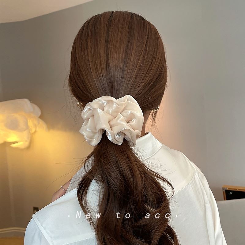 Jual Gentle satin large intestine hair loop hair rope, simple and cute ...