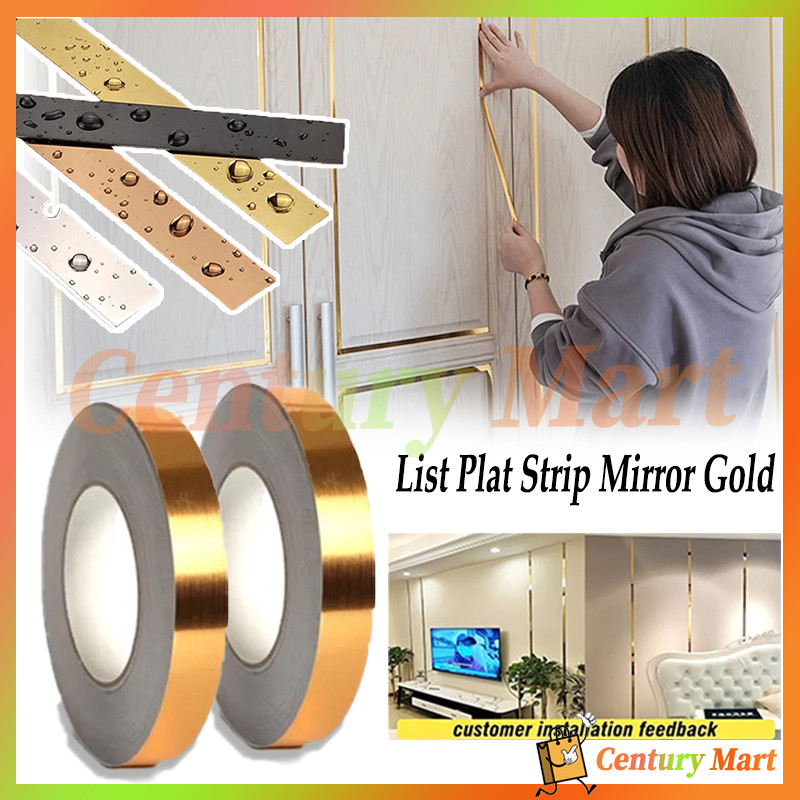Jual list plat strip mirror gold 20mm×305cmxt 0.8mm stainless/Mirror ...