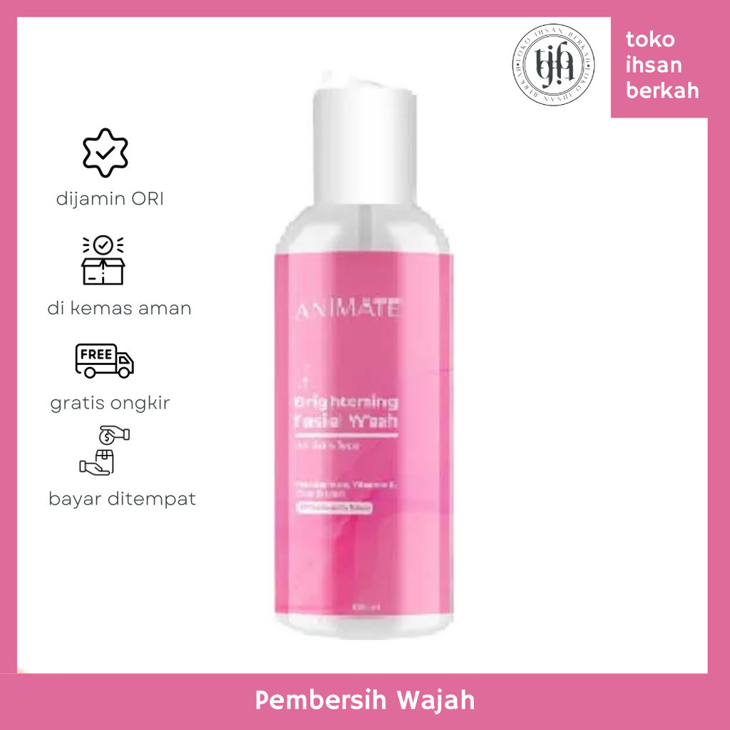 Jual ANIMATE Brightening Facial Wash 100 ml | Shopee Indonesia