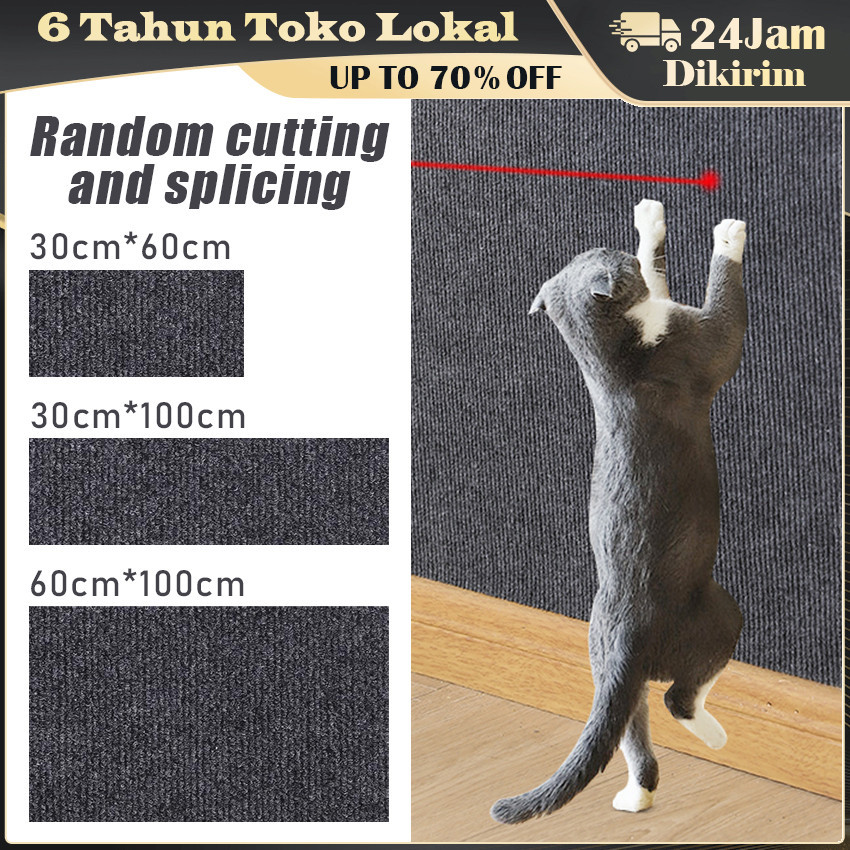 Jual Papan Cakar Kucing Tempel Dinding & Sofa / Karpet Garukan Anti ...