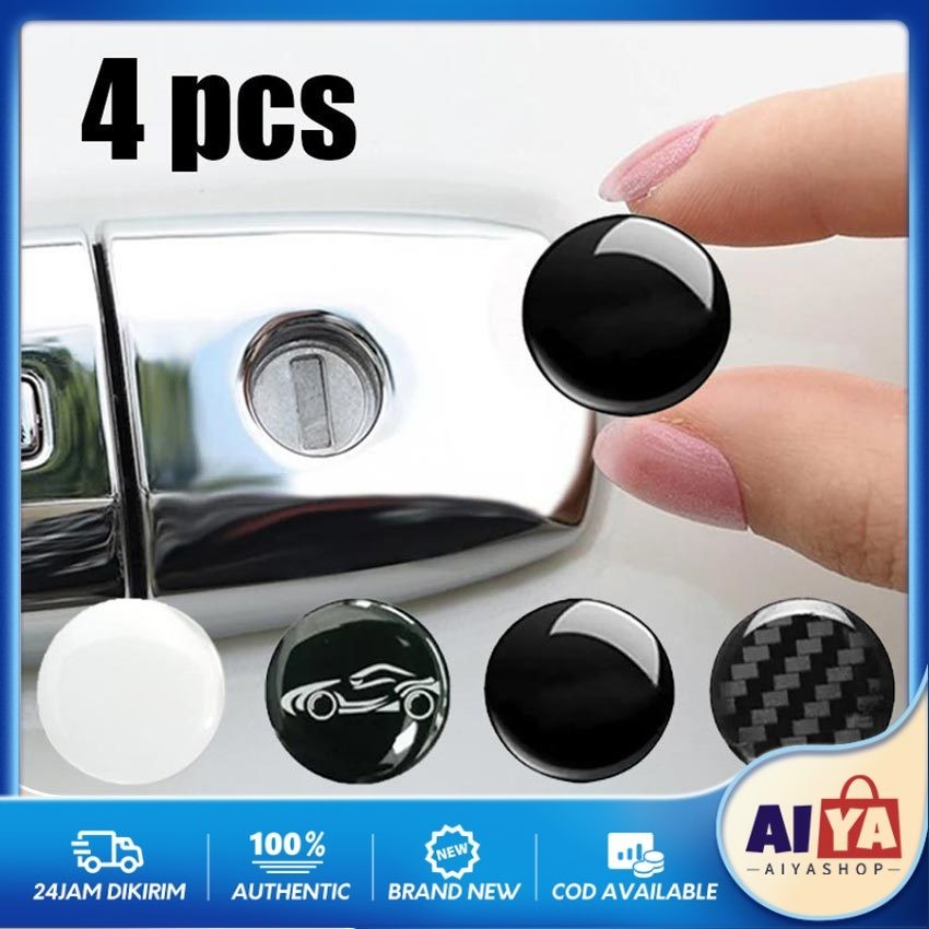 Jual 4Pcs Sticker Lubang Kunci Pintu Mobil / Stiker Mobil / Cover Tutup ...