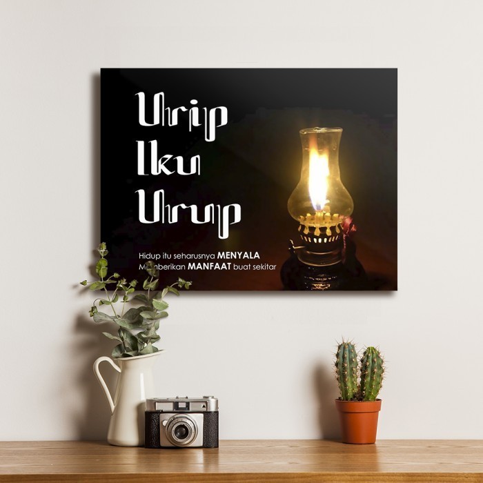 Jual Best Promo~ Poster Quote Jawa Urip iku Urup - Dekorasi Hiasan Dinding Kayu - S | Shopee ...